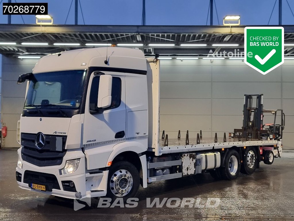 Mercedes-Benz Actros 2543 6X2 NL-Truck Lift+Lenkachse ACC Moffett Kooiaap Euro kamion s ravnom platformom