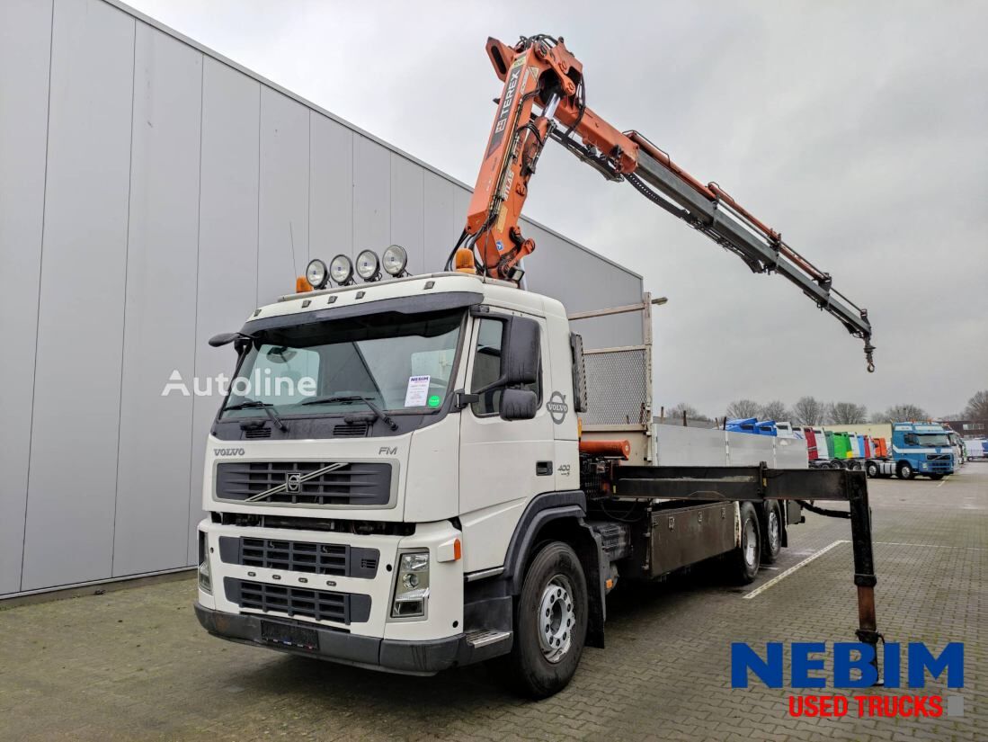 Volvo FM400 6x2 Euro 5 - Atlas / Terex 190.2 E A4 crane / kran kamion s ravnom platformom