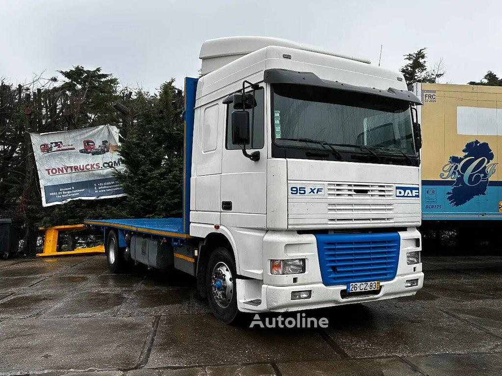 DAF 95.380 XF 4X2 Platform ZF Manual Gear Euro2 kamion s ravnom platformom