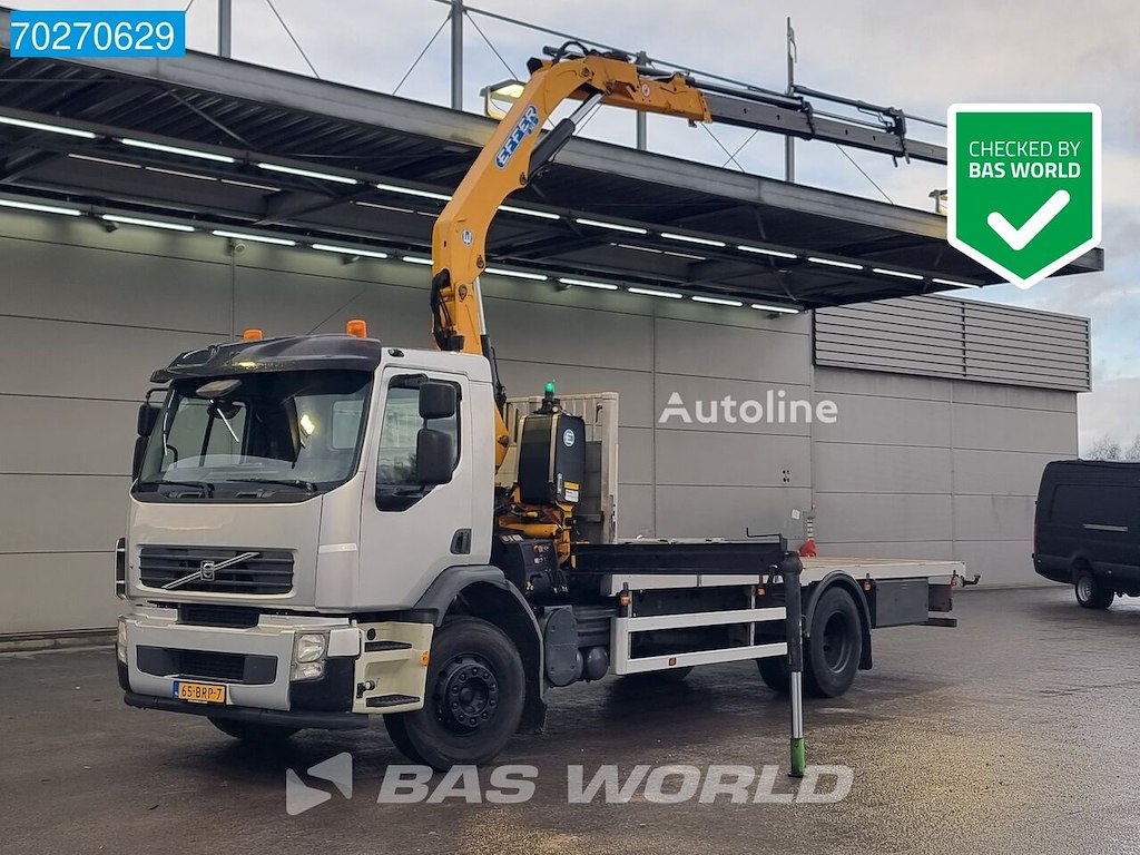 Volvo FE 320 4X2 NL-Truck Manual Effer 145 3S Crane Remote Euro 4 kamion s ravnom platformom