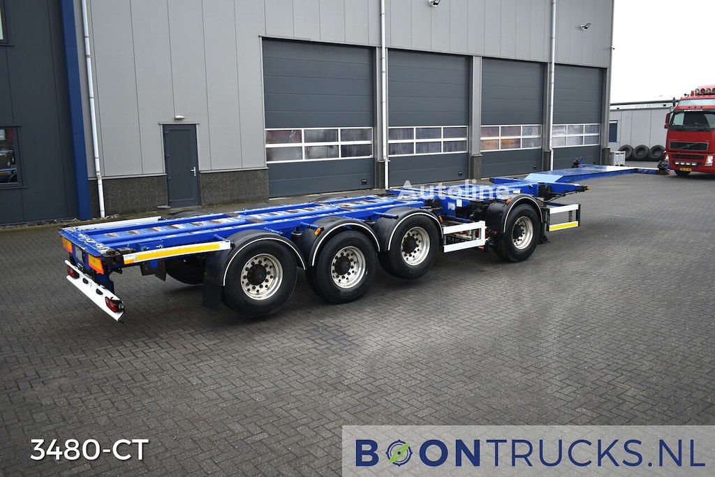 D-Tec CT-43-04D COMBITRAILER | 2x20-30-40-45ft HC * 3x LIFT AXLE poluprikolica za prevoz kontejnera