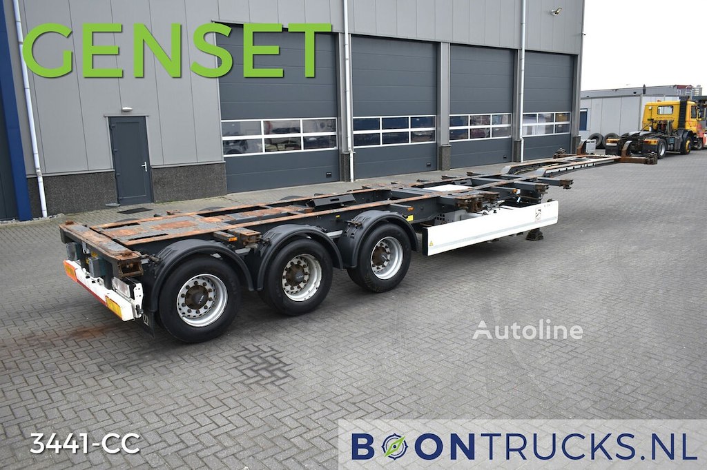 Krone SD + GENSET | 2x20-30-40-45ft HC * LIFTAS * ACHTERSCHUIVER * APK poluprikolica za prevoz kontejnera