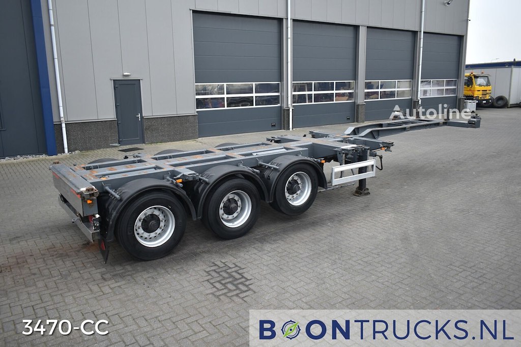 Pacton T3-010 | 2x20-30-40-45ft * 2x EXTENDABLE * NL TRAILER * 09-2025 poluprikolica za prevoz kontejnera