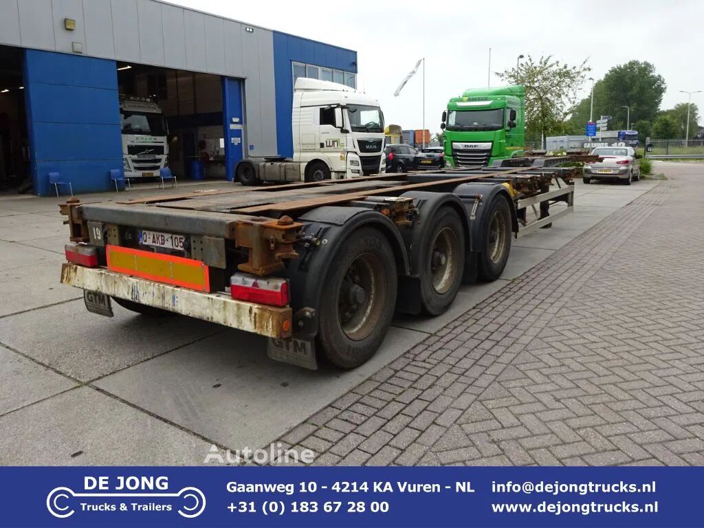 Krone SD 27 / Container Chassis / BPW + Drum / 1x Extendable / 45 FT poluprikolica za prevoz kontejnera