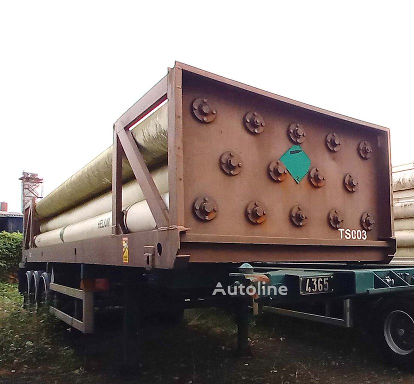 Fruehauf Gas,compressed helium,hydrogen,Wasserstoff, 196bar semi trailer poluprikolica cisterna za gas