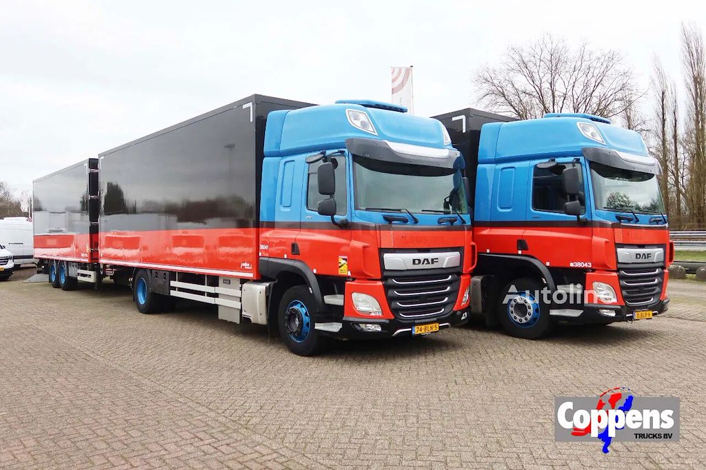 DAF CF 400 Bakwagen+Trailer Dhollandia 2.000 kg. Netto prijs 44.850, kamion furgon