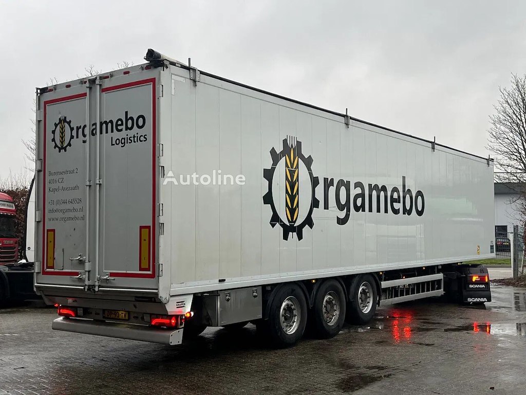 Knapen Trailers K100 / 92m3 / Walking Floor / Liftas / Discbrakes / 6mm / NL Tra poluprikolica sa pokretnim podom