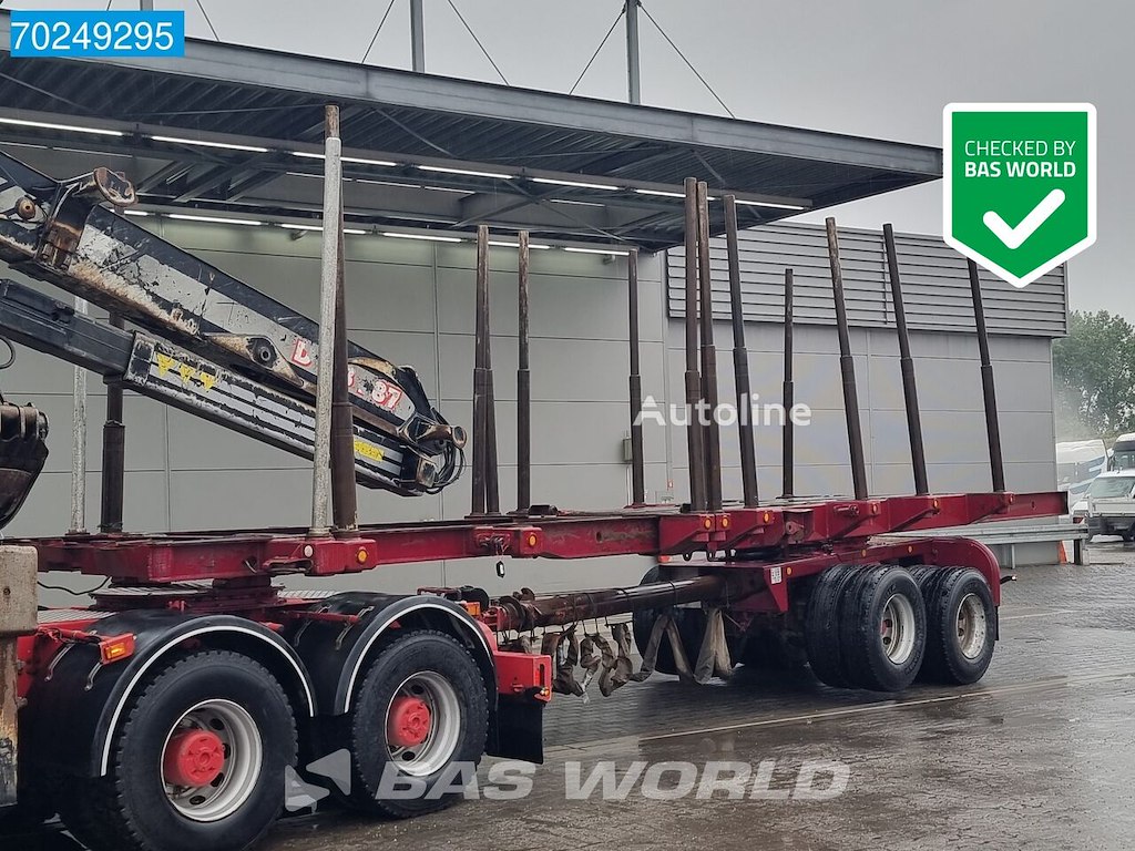 Diebolt P430 2 axles Liftachse Extendable poluprikolica za prevoz drva