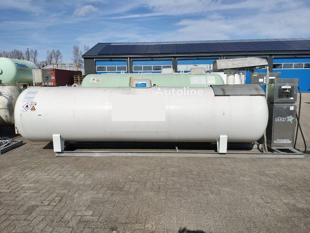 Used skid installation 6400 L (6.4 m3) different setups multipl rezervoar za skladistenje goriva