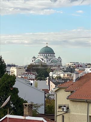 Vračar, lux, 40m2, pogled na Hram