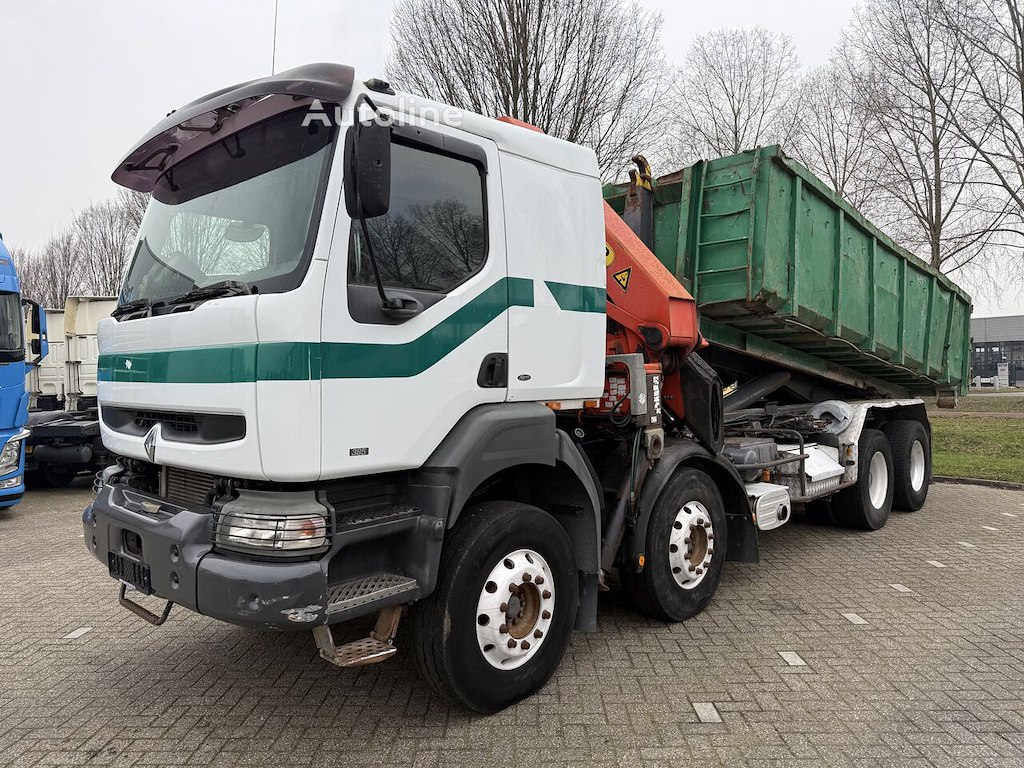 Renault Kerax 385 Hooklift with Palfinger pk35000 -5 extension - 8x4 kamion rol kiper