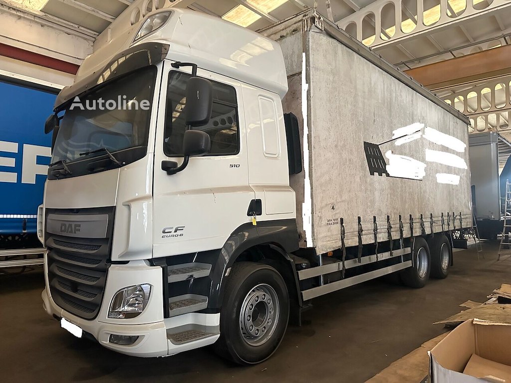 DAF CF 510 6X2 26T EURO 6 REMOLCADOR kamion sa klizna zavesa cerada