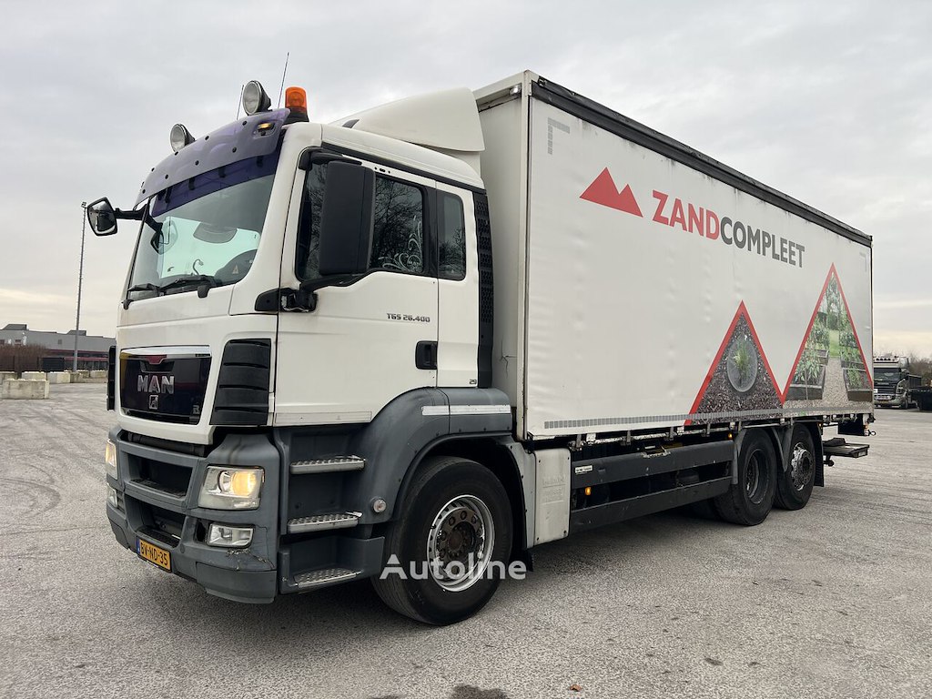 MAN TGS 26.400 LX 6x2, Euro 4 kamion sa klizna zavesa cerada