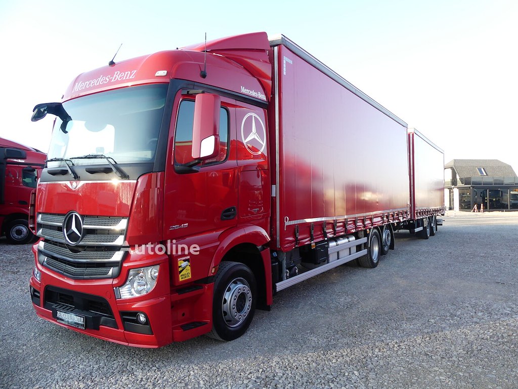 Mercedes-Benz ACTROS 2543 MP4 / EURO 6 / ZESTAW PRZESTRZENNY / TANDEM / FIRANK kamion sa klizna zavesa cerada + prikolica sa kliznom ceradom