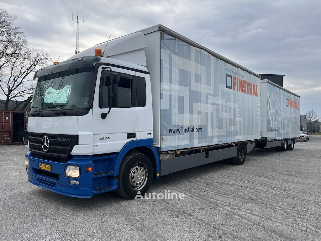 Mercedes-Benz Actros 1836 +Esve trailer 110m3 kamion sa klizna zavesa cerada + prikolica sa kliznom ceradom