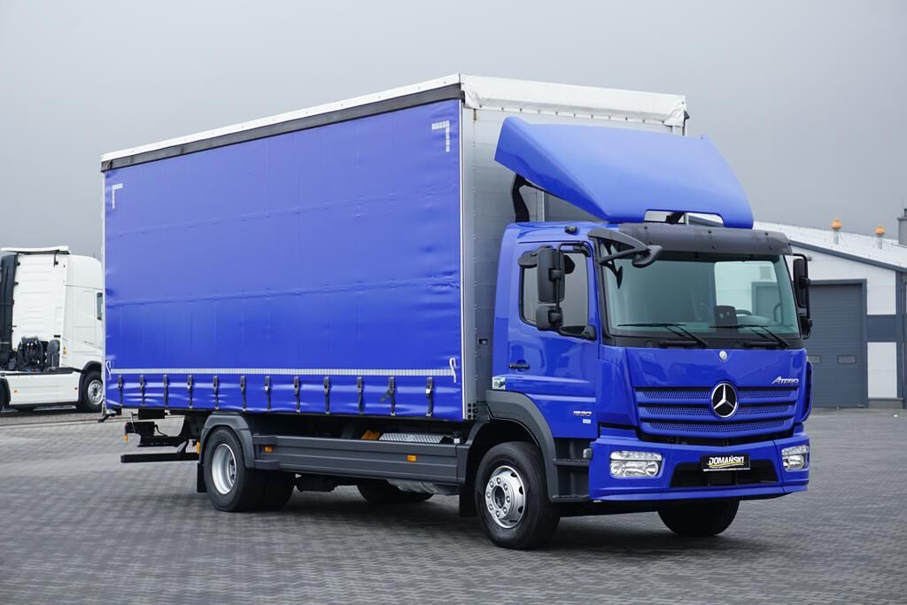 Mercedes-Benz ATEGO / 1630 / ACC / E 6 / FIRANKA / 18 PALET / ŁAD. 8880 KG kamion sa klizna zavesa cerada