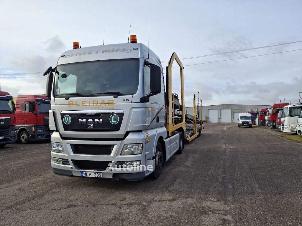 MAN TGX + LOHR 2008 autotransporter + prikolica autotransportera