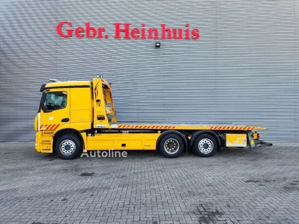 Mercedes-Benz Actros 2543 6x2 Euro 6 Omars 11 Tons Plateau 5 Tons Bril Winch! šlep auto