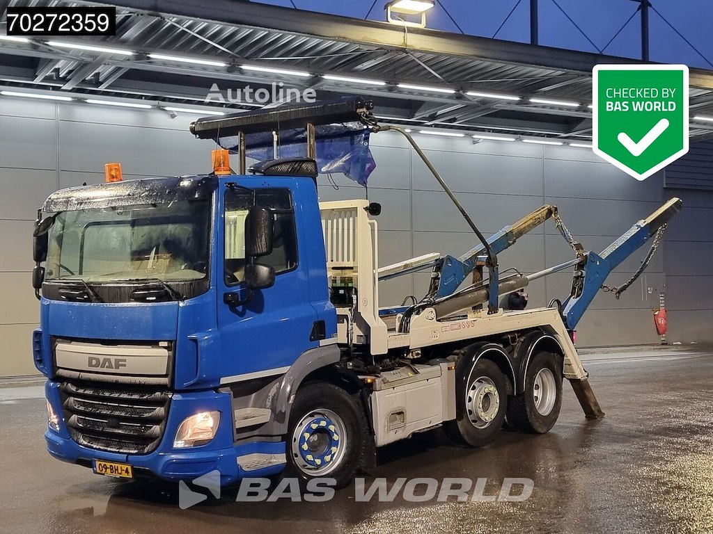 DAF CF 400 6X2 NL-Truck VDL P-18 Skiploader Lenkachse ACC Euro 6 kamion autopodizač kontejnera