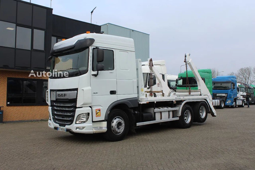 DAF XF 480 * EURO6 * SKIPLOADER * 6X2 * LIFT * kamion autopodizač kontejnera