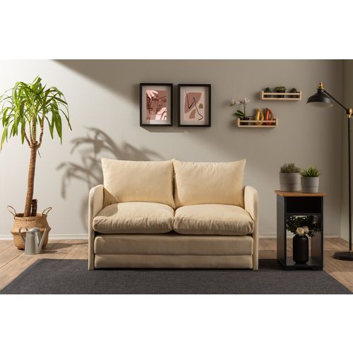 Saga 2-Seater - Cream Cream 2-Seat Sofa-Bed