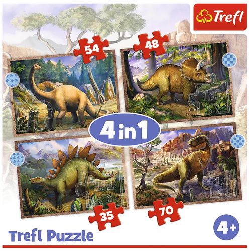 Puzzle Dino-4 u 1