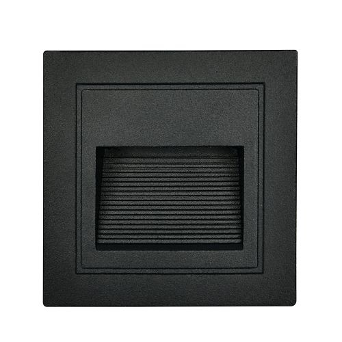 079-032-0003 3W BLACK STEPENISNA SVETILJKA KOCKA 3000K IP54 264V-ICON-S