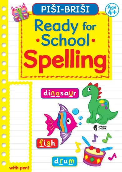 Slikovnica - Ready for School: Spelling (age 4+)