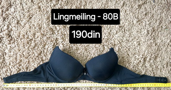 Lingmeiling grudnjak brushalter crne boje 80B