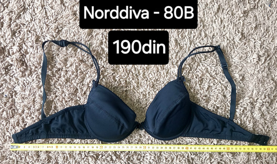 Norddiva grudnjak brushalter crne boje 80B