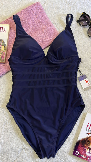 ❤️SNIŽENO❤️Primark navy kupaći, 36,NOVO/etiketa