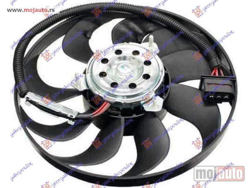 VENTILATOR (MOTOR+ELISA) (1.8 TURBO BENZIN) (290mm) (3 PIN) Seat leon 99-05 -dostupno