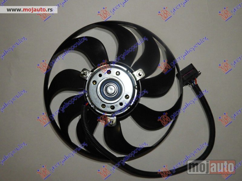 VENTILATOR HLADNJAKA (MOTOR+ELISA) (290mm) (220/60w) (9 PERAJA) (3 PIN) Seat leon 99-05 -dostupno