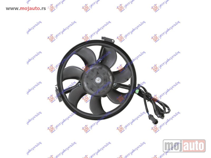 VENTILATOR HLADNJAKA (MOTOR+ELISA+NOSAC) (280mm) (OKRUGLI KONEKTOR) Audi a6 97-04 -dostupno