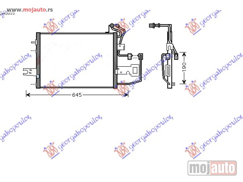 HLADNJAK KLIME (47.1x32.5x2.0) Skoda felicia 98-01 -dostupno