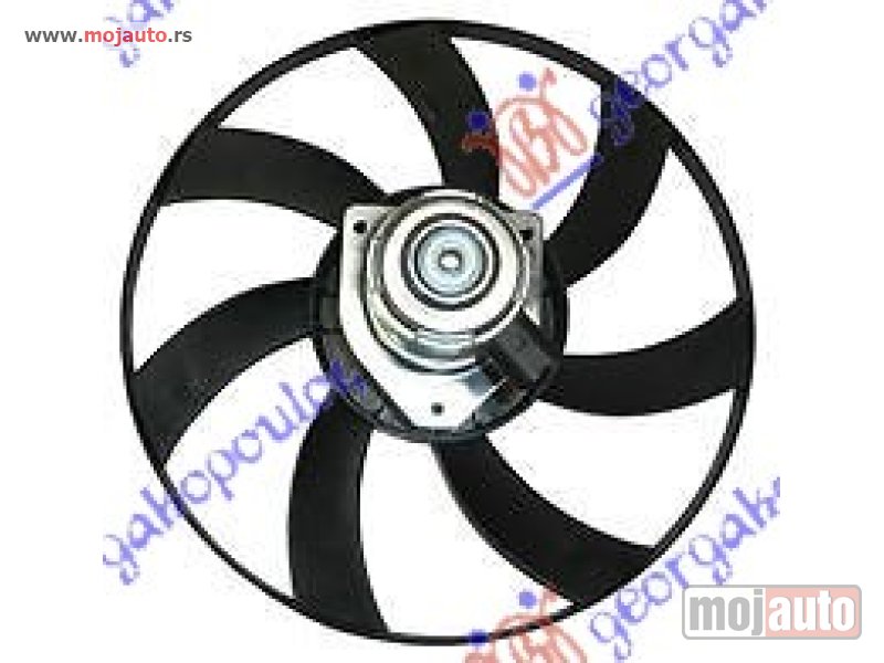 VENTILATOR HLADNJAKA (MOTOR+ELISA) (BENZIN/DIZEL) (+AC) Renault megane sdn 99-02 -nedostupno