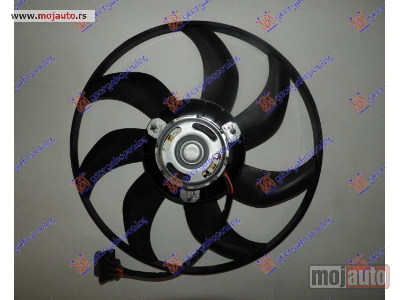 VENTILATOR HLADNJAKA (MOTOR+ELISA) (90W) (390mm) (3 PIN) (TEMIC TIP) Vw polo 02-05 -dostupno