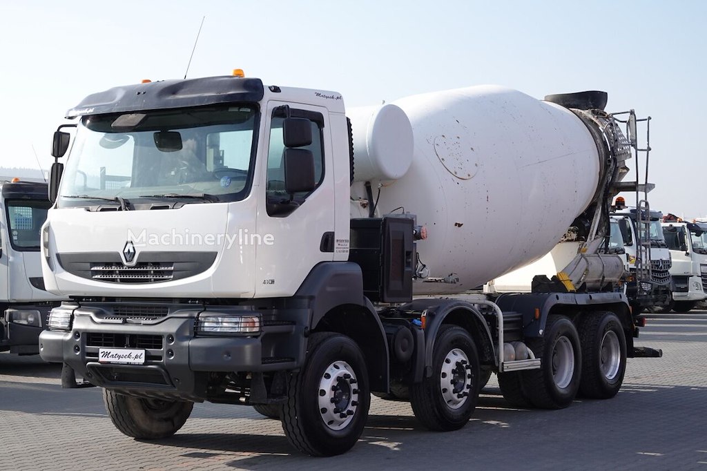 Cifa na šasiji Renault KERAX 410 / 8X4 / BETONOMIESZARKA / GRUSZKA CIFA / 9 m3 / SPROWA kamion s mešalicom za beton