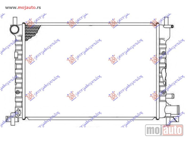 HLADNJAK MOTORA 1.8 D-TD (+AC) (50x36.3x28) Ford fiesta 99-02 -dostupno