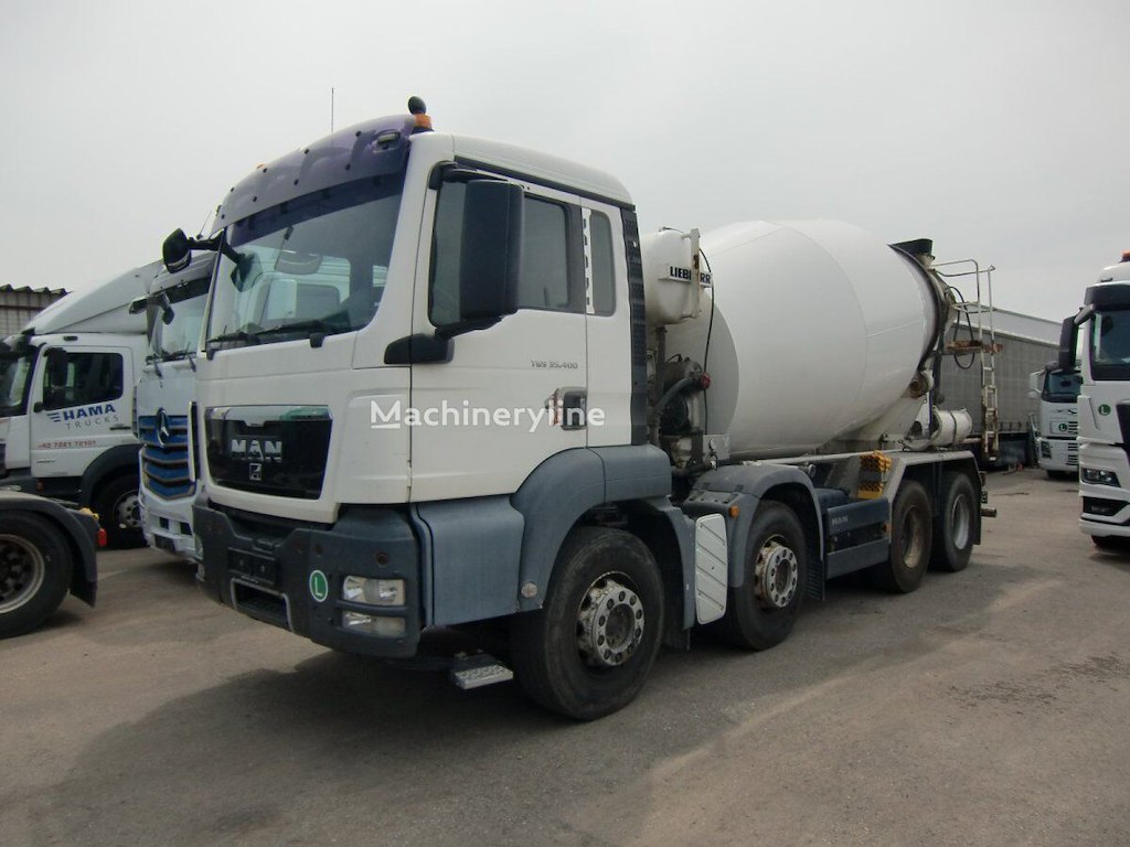 MAN TGS 35.400 8X4, Liebherr 9m³ Trommel kamion s mešalicom za beton