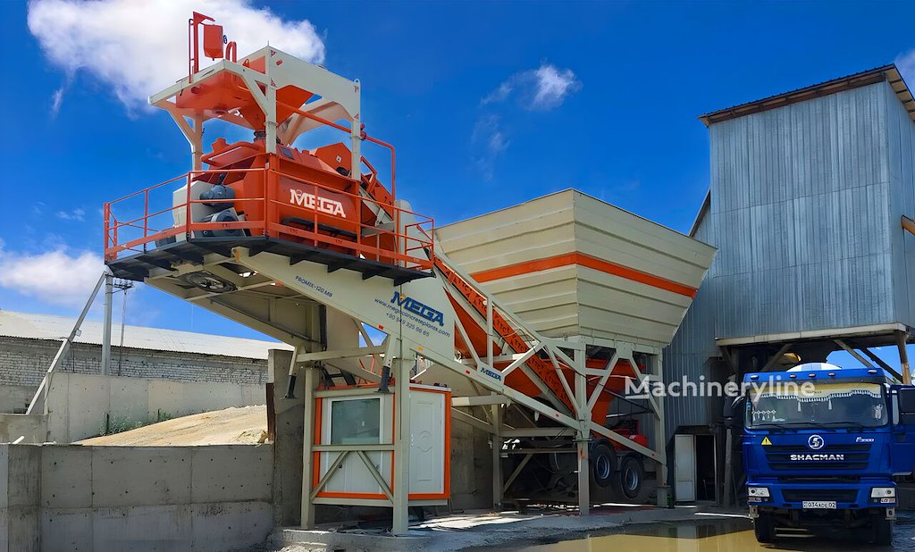 Nova Mega 120 m³ Mobile Concrete Batching Plant fabrika betona