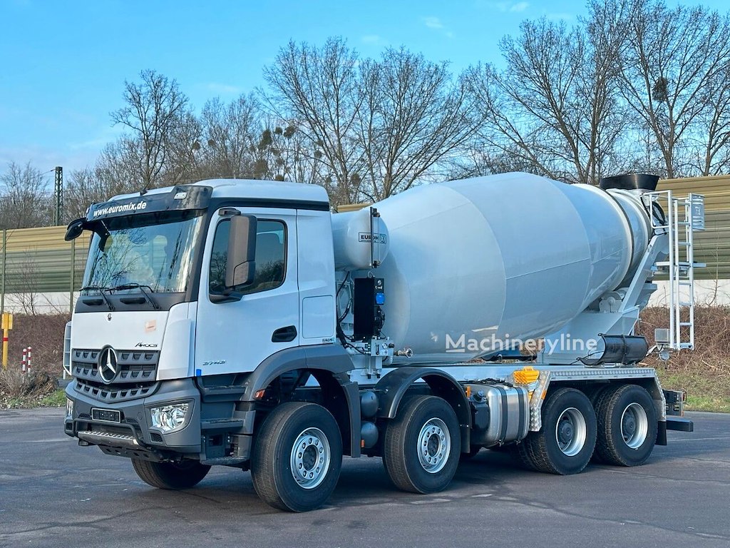 Novi Mercedes-Benz Arocs 5 3743 8X4 / Euro6e EuromixMTP EM 10 L kamion s mešalicom za beton