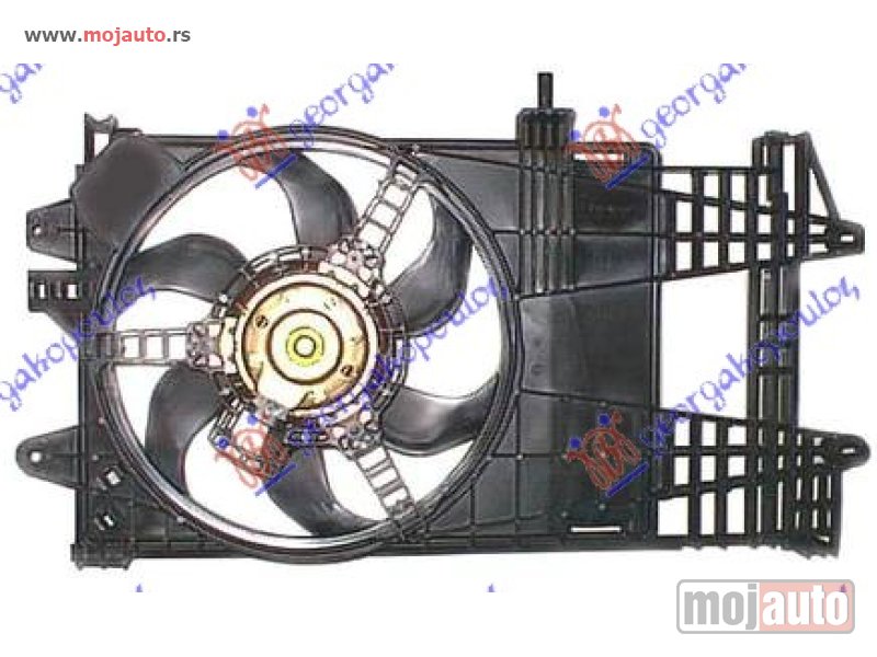 VENTILATOR KOMPLET (1.2i 8V/16V) (+/-AC) (DENSO TIP) Lancia y 03-11 -dostupno
