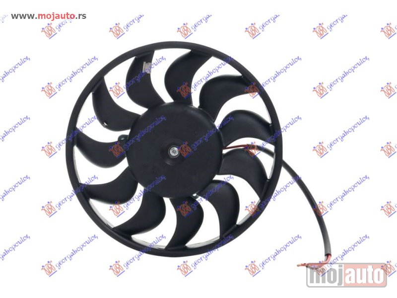 VENTILATOR KLIME (MOTOR+ELISA) (BENZIN/DIZEL) (280mm) (300W) Audi a4 04-07 -dostupno