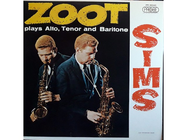 LP*: ZOOT SIMS - PLAYS ALTO, TENOR AND BARITONE (JAPAN)