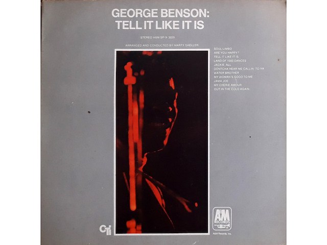 LP*: GEORGE BENSON - TELL IT LIKE IT IS (1984) MINT