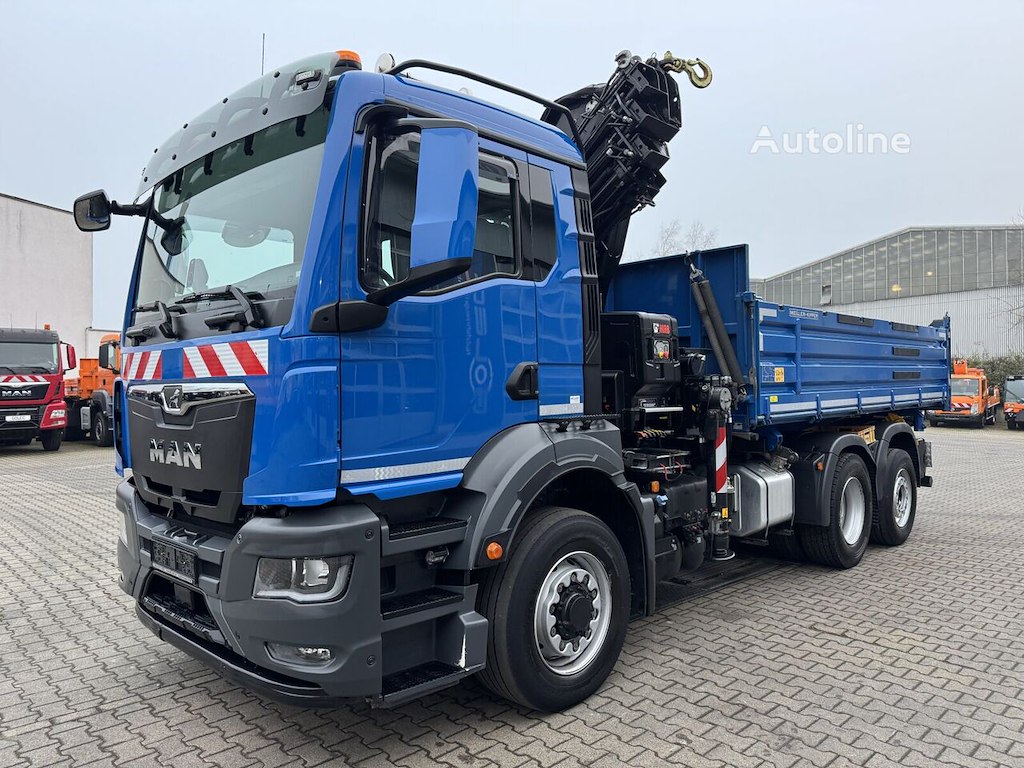 MAN TGS 28.510 6x4H EURO6 WYWROTKA TRÓJSTRONNA + HDS HIAB 298 EP-5 kiper