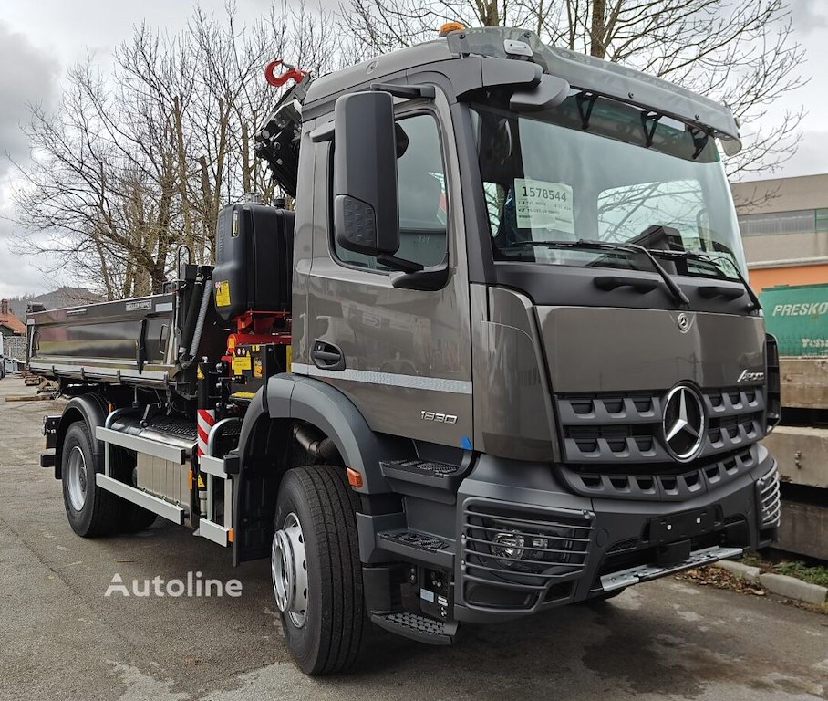 Novi Mercedes-Benz Arocs 1830 Hiab Palfinger Fassi F185 kiper