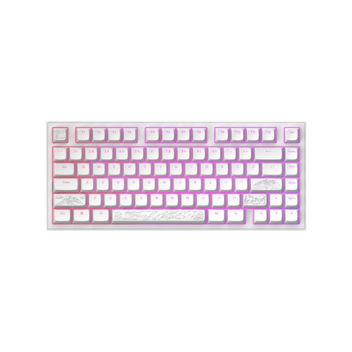 Tastatura Dark Project ALU81A Terra Nostra White - US