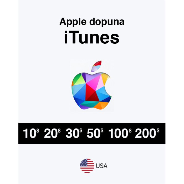 Apple iTunes Wallet Gift Card (USD) - Digitalna dopuna